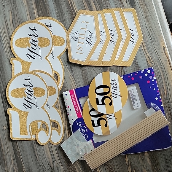 Party Supplies | 5th Anniversary Table Toppers Set | Poshmark